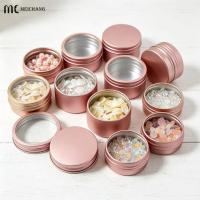 China 15ml–150ml Round Aluminum Screw Top Tin Jar with Clear PVC Window Lid (MC-809） for sale