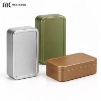 China Rectangular Matte Tin Box with Separate Lid, Rounded Corners and Custom Logo Options (MC-810） for sale