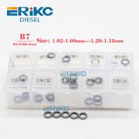 China Piezo B7 Fuel Injector Gasket Washer Copper B7 G4 Series Diesel Common Rail Injector Nozzle Adjusting Copper Washer Seal Ring Gaskets B7 1.20-1.40mm 1.00-1.20mm for sale