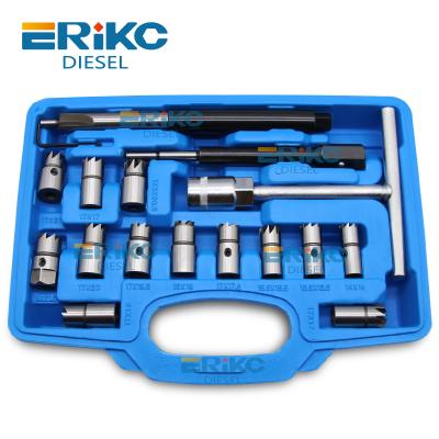 China 17Pcs Diesel Injector Seat Cutter Set Vehicle Repair Tools Vehicle Tools Diagnostic Tools Universal Carbon Remover Clean Repair Tool Automotive Universal for sale
