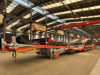 China Durable 3 Axle Car Trailer For Long Distance Transport Double Star Tire Triangle Tire for sale