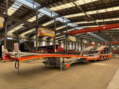 China Durable 3 Axle Car Trailer For Long Distance Transport Double Star Tire Triangle Tire for sale
