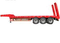 China 4 Lines 8 Axles Low Boy Semi Trailer With 1310mm Wheel Base for sale