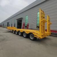 China 4-line 8-axle Low-bed Semi-trailer For Transporting Construction Machinery for sale