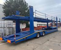 China Euro Style 6 Axles Double Deck Hydraulic Lifting SUV Car Carrier With Triangle Tires for sale