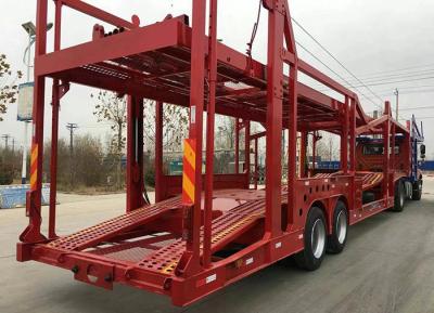 China 6/7/8 Axles 2floors Hydraulic Lifting 6/8/10units Car Carrier For Loading Weight 18t-28t for sale