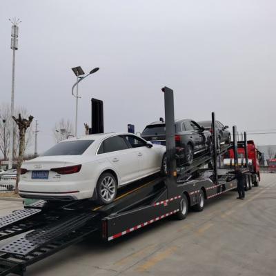 China 2 Floors Air Suspension Car Hauler Trailer With Security Initiative Protection Device for sale