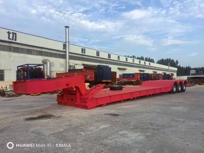 China Fuwa/BPW Axle 120/150 Ton Low Loader/Lowbed/Lowboy Semi Trailers for Excavator Transport for sale