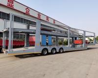 China Two Layer Hydraulic Lift Mechanical Lift Car Transport Semi Trailer for sale