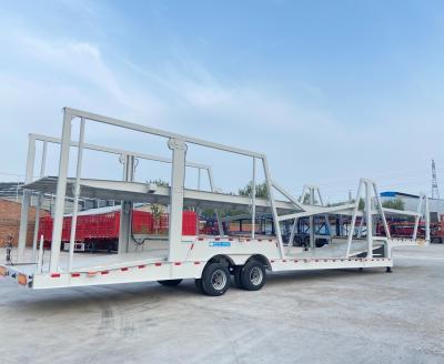 China Triangle/Double Star/Double Money Tire Double Deck Lifting SUV Car Carrier Semi Trailer for sale