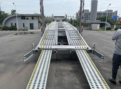 China Tri-Axle Transport Car And Vehicles Carrier Semi Trailer Truck For 10 Cars Truck Trailer for sale