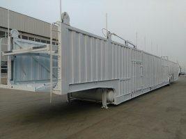 China Semi Trailer Double Deck Car Carrier Trailer With 8 Tires And Customization Option for sale