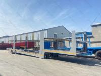China 2-layer car carrier trailer, hydraulic lift car transport trailer, European design electric lift car trailer for sale