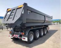 China Jost E100 Landing Gear 4axle 60-70ton Rear End Tipper Trailer Dump Semi Truck Trailer for sale