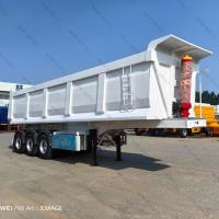 China Heavy Duty Hydraulic 3 Axle Dump Truck Semi Trailer Tipping Truck Trailer 9t Grade for sale