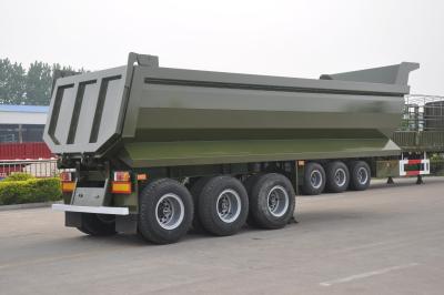 China 3axle Dump Semi Trailer With Wheel Base 1310mm And Kingpin Jost At Best for sale