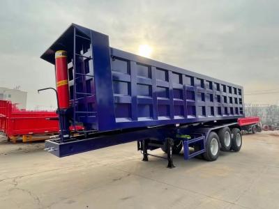 China Sale Self dumping Customization 3 Axles Heavy Duty Rear Tipper Dump Truck Semi Trailer for sale