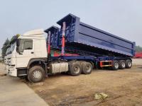 China 1310mm Wheel Base Heavy Duty 3 Axles Tipper Dump Truck Semi Trailer for sale
