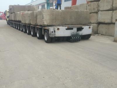China 8PCS / Axis Heavy Load Adjustable Hydraulic Modular Trailer For Transportation Heavy Duty for sale