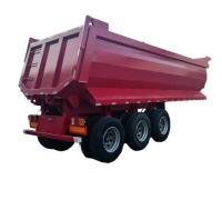 China Van Type 3 Axles Farm Tipper 40-80 Ton Hydraulic Cylinder Mini Concrete Dump Trailers for sale