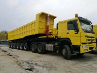 China Customized Heavy Duty 40-80 Tons Hydraulic Tipper Semi Trailer with 3 Axles and 12 Tires for sale