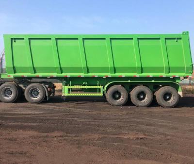 China Relay Valve Wabco Customized Tri Axle Heavy Duty Mining 60/80ton Rear Dump Semi Trailer for sale
