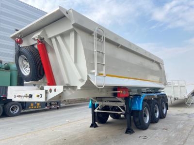 China 9t Grade 3 Axle Rear Dump Tipper Trailer With 1310mm Wheel Base for sale