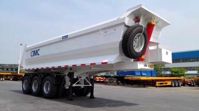 China Tread 1840mm 3 Axles Van-type Tipper Cargo Truck Trailer for Sand Rock Coal Transport for sale