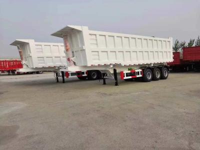 China 3 Axles 80-100tons 45cbm Rear Dumper Trailer Dump Tipper Semi Trailer in High Demand for sale
