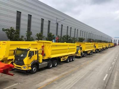 China High Capacity 9t Grade Customized Durable Dumper Truck 3 Axles Rear Dump Semi Trailer for sale