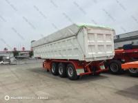 China Fuwa / BPW 3/4 Axles U Shape Hydraulic Cylinder Dump Tipping Tipper Rear Dump Semi Trailer for sale