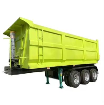 China ABS Anti-lock Braking System 75 Ton U-Shape Side Dump Semi Trailer Dumper Trailers for sale