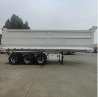 China 3 Axles 80 Tons Heavy Duty Hydraulic Dump Dumper Cargo Utility Tipper Semi Trailer for sale