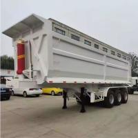 China Jost E100 Landing Gear 3 Axles Rear Dump Truck Trailer for Bulk Cargo Transportation for sale