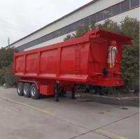 China 3 Axles Hydraulic Cylinder U-Shape Rear Tipper Semi Trailer With Jost E100 Landing Gear for sale