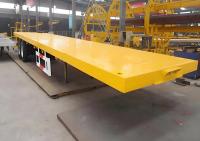 China Heavy Mechanical Suspension Two Axle Container Flatbed Trailer For Transportation for sale