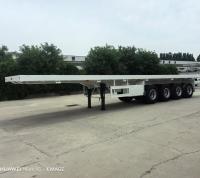 China Tread 1840mm Load Capacity 60t-70t 40ft Flatbed Semi Trailer for sale