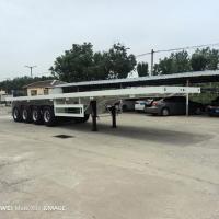 China 40-80FT Customizable Platform Semitrailer High Bed Truck Trailer for sale