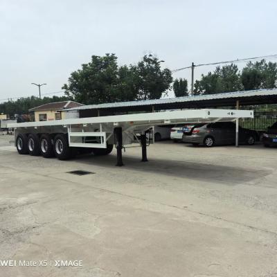 China 40-80FT Customizable Platform Semitrailer High Bed Truck Trailer for sale