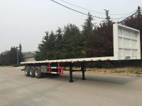 China ABS Anti-lock Braking System Flat Deck Flatbed Truck Semi Trailer for sale