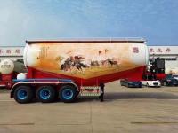 China 12 Tires Powder Powder Tank Semi-Trailer with ABS Anti-lock Braking System and Powder for sale