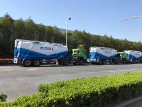 China ABS Anti-lock Braking System Steel Flour Powder Tank Semi Trailer for Bulk Transport for sale