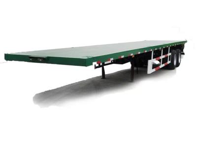 China Container Transport Flatbed Semi Trailer With ABS Anti-lock Braking System for sale