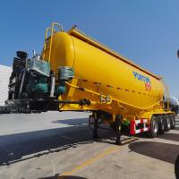 China Fuwa / BPW Axle 3 Axle Flour Powder Tank Semi Trailer For Heavy-Duty Goods Transportation for sale