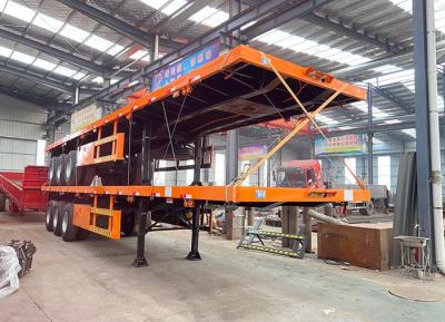 China 8t Grade 3 Axle Transport 20FT / 40FT Container Chassis Skeleton Semi-Trailer for sale