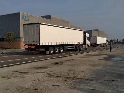 China 3 Axle Side Curtain Semi Trailer With Tread 1840mm And Wabco Relay Valve for sale