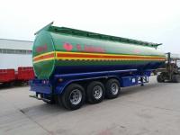 China 3 Axle Natural Gas Petroleum Gasoline Transport Fuel Tank Semi Trailer with 12 Tires for sale