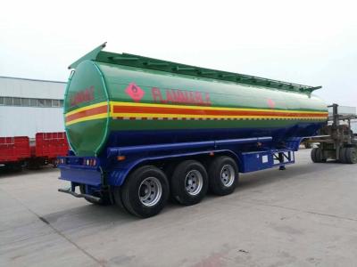 China 3 Axle Natural Gas Petroleum Gasoline Transport Fuel Tank Semi Trailer with 12 Tires for sale