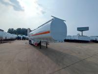 China 3 Axle Van-type Tanker Semi Trailer 30000-50000L Carbon Steel/Stainless Steel/Aluminum Alloy for sale