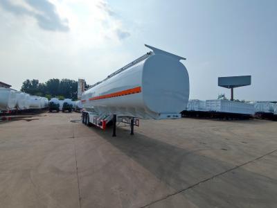 China 3 Axle Van-type Tanker Semi Trailer 30000-50000L Carbon Steel/Stainless Steel/Aluminum Alloy for sale
